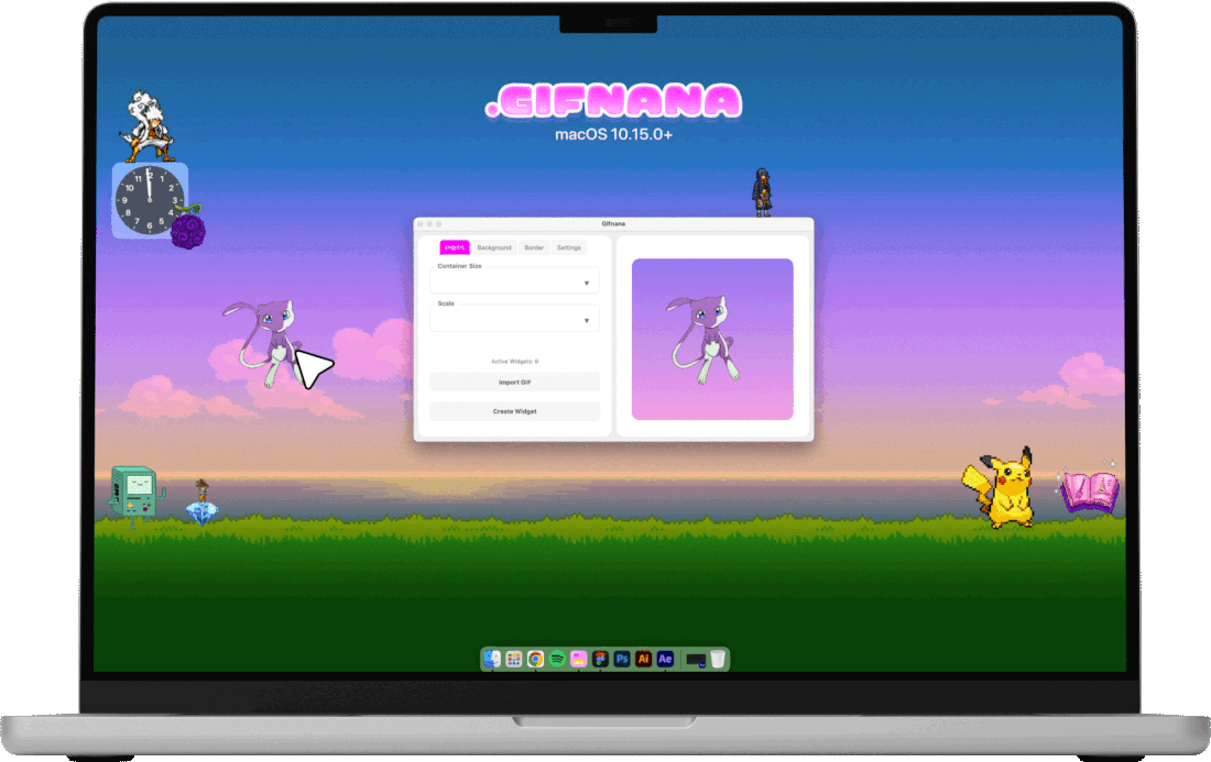 Gifnana - GIF Widgets For Mac!